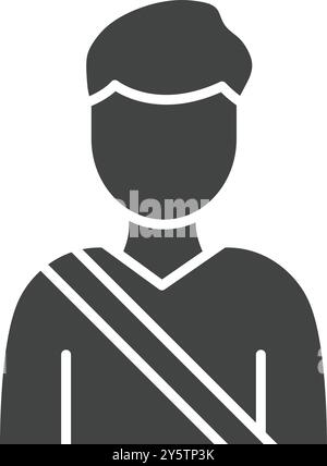Passenger icon vector image. Suitable for mobile application web ...