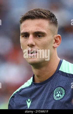 Lorenzo Lucca of Udinese Calcio score the goal on penalty during US ...