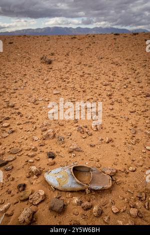 Maghreb alpargata lost in the desert, valley of the Muluya. Middle ...