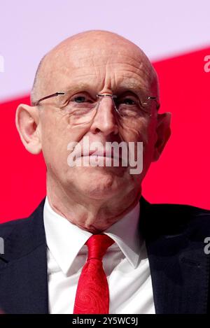Defence Secretary John Healey during a visit to Tekever's new military ...