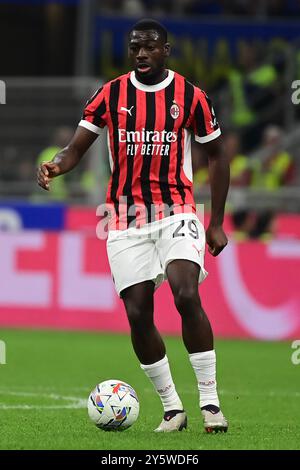 Youssouf Fofana (midfielder) of AC Milan seen in action during the ...