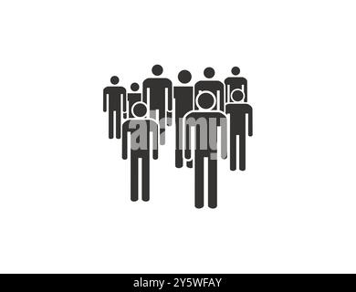 Vector illustration. Colleague headcount corporate icon Stock Vector ...
