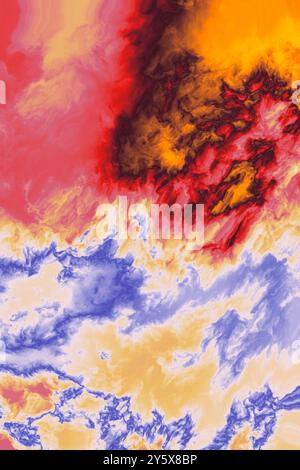 A colorful abstract background. The mix of blue and red Stock Photo - Alamy