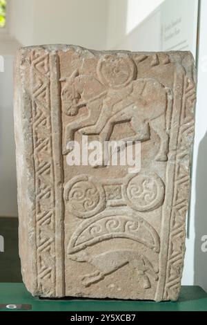 Pictish stones on display at Meigle Sculptured Stone Museum, Meigle ...