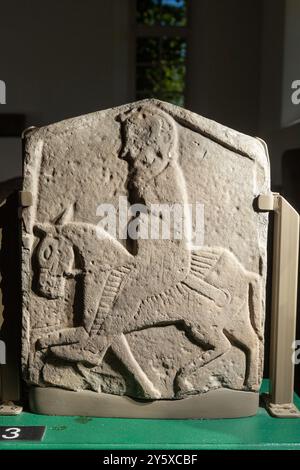 Pictish carved stone, Meigle Sculptured Stone Museum, Meigle, Perth and ...