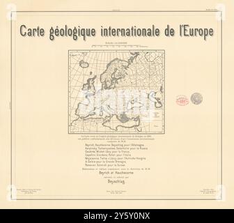 Carte géologique de l'Europe Geological map legend. Gamme des couleurs ...