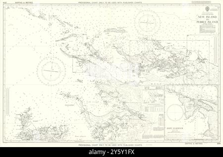 Falkland Islands New Island-Pebble Island Admiralty chart HMS Glamorgan ...