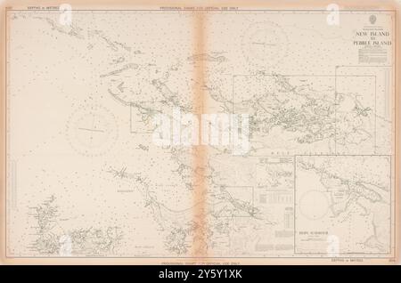 Falkland Islands New Island-Pebble Island Admiralty chart HMS Glamorgan ...