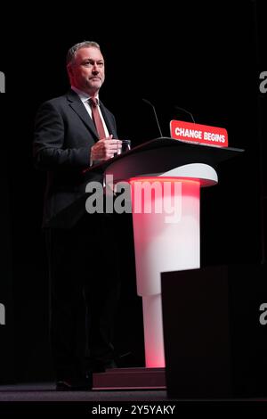 Environment Secretary Steve Reed speaks during the National Farmers ...