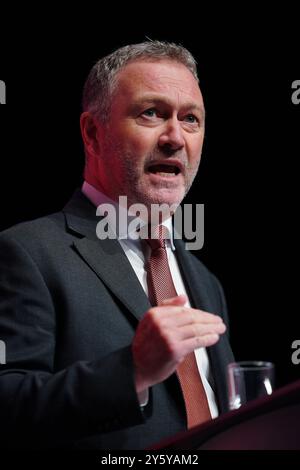 Environment Secretary Steve Reed speaks during the National Farmers ...