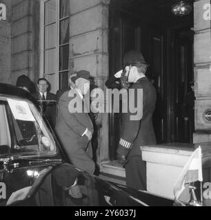 SOUTH AFRICAN PREMIER HENDRIK VERWOERD LEAVING LONDON 19 MARCH 1961 ...