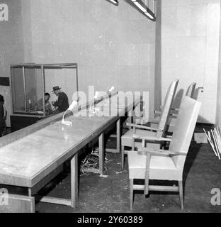NAZI NAZISM ADOLF EICHMANN COURTROOM FOR TRIAL IN JERUSALEM 15 MARCH ...