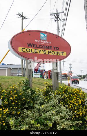 Welcome to Coley's Point sign on Conception Bay highway in Bay Roberts ...