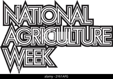 Agriculture Week Title vector design illustration Stock Vector Image ...