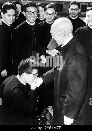 RELIGION PETER DOI FIRST JAPANESE CARDINAL 24 MARCH 1960 Stock Photo ...