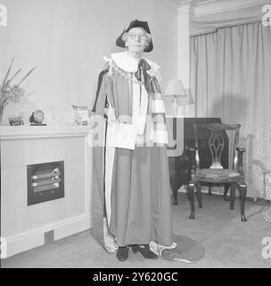 BARONESS HORSBURGH IN HER ROBES 26 JANUARY 1960 Stock Photo - Alamy