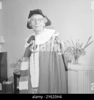 BARONESS HORSBURGH IN HER ROBES 26 JANUARY 1960 Stock Photo - Alamy