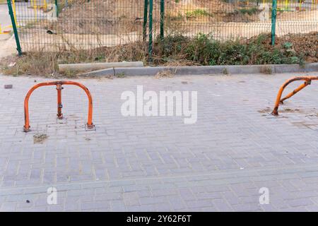 protection urban car lot traffic barrier safety zone access security ...