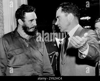 Cuban leader Fidel Castro, left, greets women upon his arrival to ...