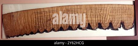 Dead Sea Scroll. The Elizabeth Bechtel Psalms Scroll Stock Photo - Alamy