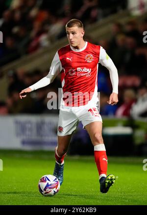 Fleetwood Town's Rhys Bennett during the Sky Bet League Two match at ...