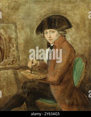Self-Portrait with Easel. Museum: PRIVATE COLLECTION. Author: OSKAR ...