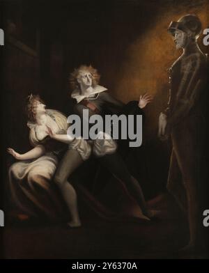 Gertrude, Hamlet and the Ghost of Hamlet's Father c. 1785 by John Henry ...