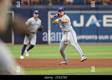 Toronto Blue Jays' Addison Barger starts his run on his solo home run ...