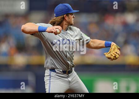 Toronto Blue Jays' base Addison Barger (second left) celebrates with ...