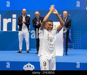 Madrid, 16/07/2024. Presentation of Kylian Mbappe as a Real Madrid ...
