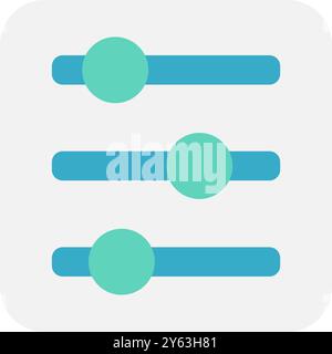Equalizer wave icon. Simple illustration of equalizer wave vector icons ...