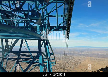 The cableway tower, Sandia Peak, New Mexico Stock Photo - Alamy