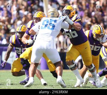 LSU offensive lineman Will Campbell (OL05) poses for a portrait at the ...