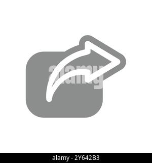 file sharing symbol icon, black vector sign with editable strokes ...