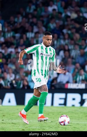 Natan de Souza of Real Betis in action during the Spanish league ...
