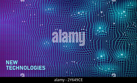 3D nanotechnololy dots texture cyberspace. Nano fiber chemical modern ...