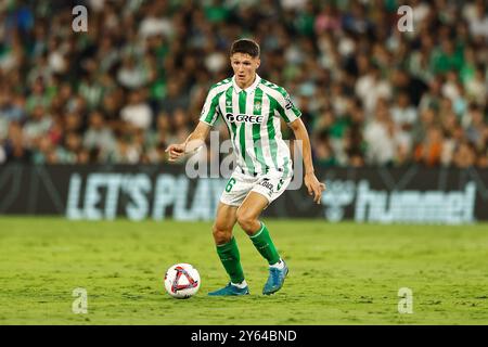 Sergi Altimira of Real Betis in action during the Spanish league ...