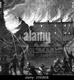 The Burning of the Pantechnicon: The Fire Seen from Belgrave Square ...