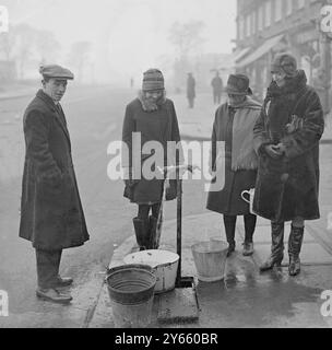 The Great Cold Spell . Standpipes erected for hoseholders water supply ...