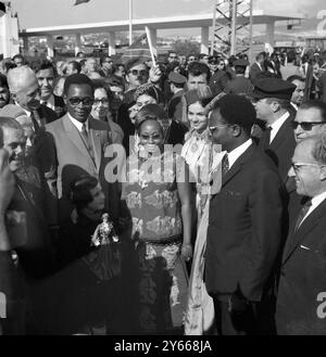 President Mobutu of Zaire and his wife, Marie-Antoinette Mobutu, with ...