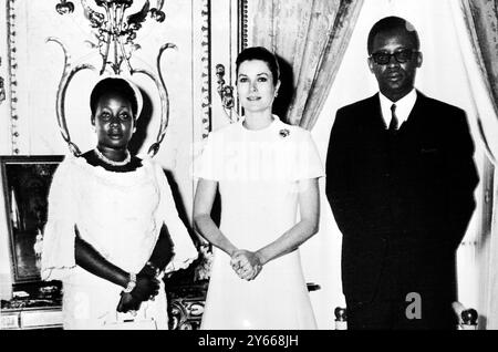 President Mobutu of Zaire and his wife, Marie-Antoinette Mobutu, with ...