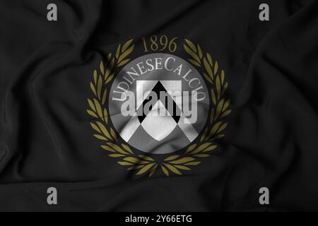 pringsewu, Lampung 24 September 2024; Selective focus flag logo texture ...