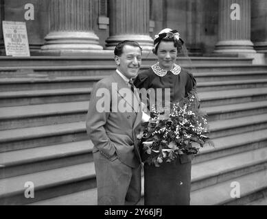 Lew Stone, the dance band leader with his band rehearsing Annie Get ...
