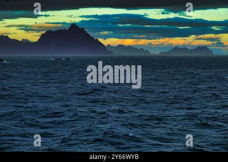Loften Islands, Norway, 12th September, 2024 Approaching the southern ...
