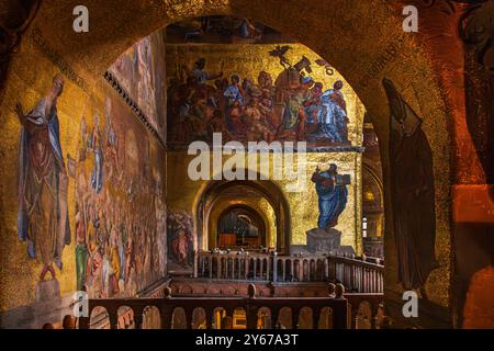 St. Mark's Basilica in Venice, Italy, is a Byzantine-style cathedral ...