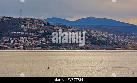 Victoria Lighhouse at Gretta Hill in Trieste Italy Stock Photo - Alamy