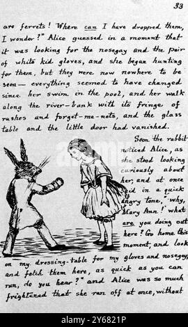 Illustrations to Lewis Carroll's Alice in Wonderland by John Tenniel ...