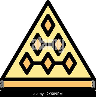 Blockchain technology icon representing the decentralized and ...