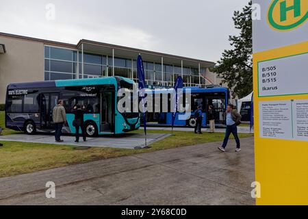 E-Busse auf der InnoTrans 2024 2024-09-24 Deutschland, Berlin Elektro ...