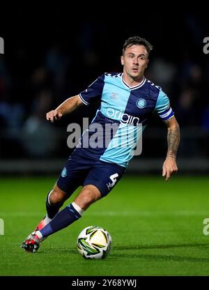 Wycombe Wanderers' Josh Scowen during the Sky Bet League One match at ...